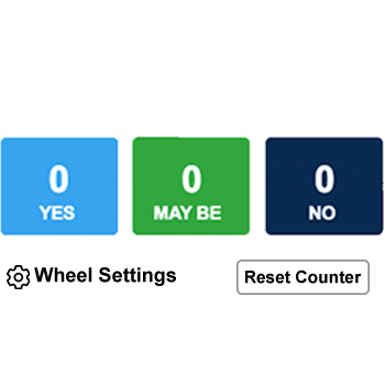 Yes or No Wheel Spinner - For Random Decision Maker